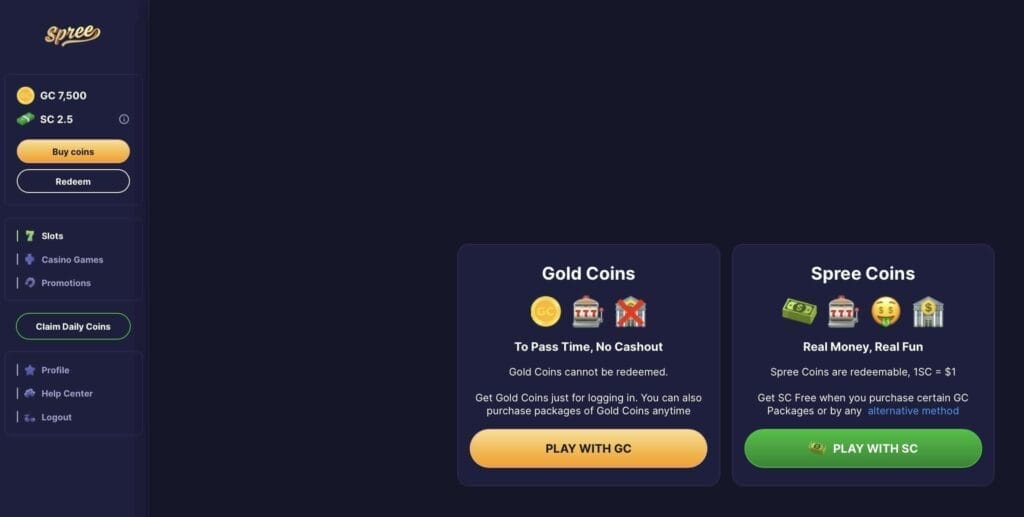 Spree Social Casino Review 2024 - Bonuses & Promo | Clovr